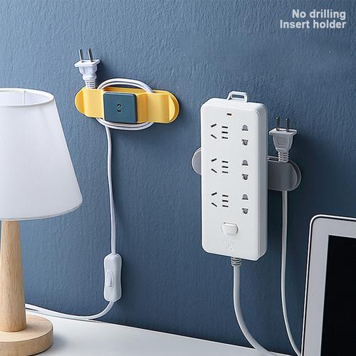 Promo Holder Colokan Kabel Dinding Tempelan Gantungan Tembok Kuat ...