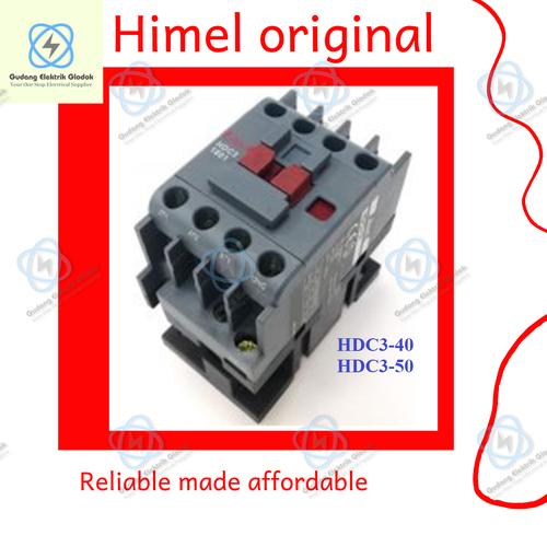 Jual CONTACTOR 3 POLES SERI TERBARU ; HDC3-40..50 ; 18,5-22KW ; HIMEL - HDC3-40 - Jakarta Barat ...