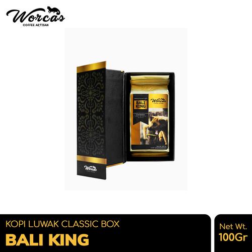 Jual WORCAS Kopi Luwak Liar Bali King 100gr Biji - Classic Box ...