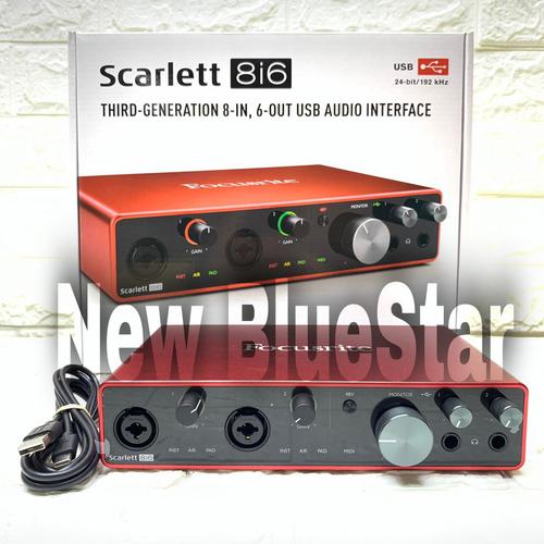 Jual Soundcard Focusrite Scarlett 8i6 3rd Gen USB Audio Interface ...