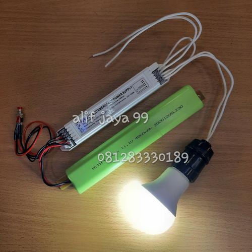 Jual Trafo Emergency set/Baterai Powerpack untuk Lampu LED (udah di set ...