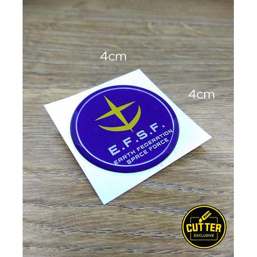 Jual emblem sticker resin EFSF GUNDAM logo - Jakarta Barat - CUTTER ...