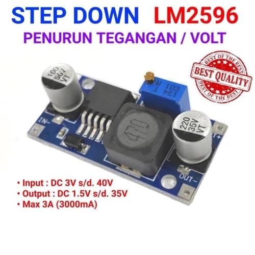 Jual LM2596 Adjustable DC DC Step Down Modul Penurun Tegangan DC Buck Input - Jakarta Barat ...
