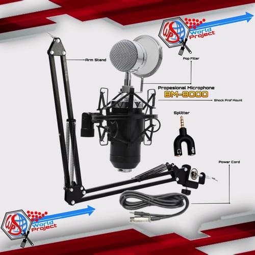 Jual taffware bm 8000 original full Paket Microphone condensor - Kab ...