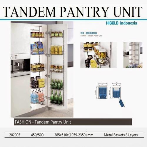 Jual HIGOLD HALF PANTRY UNIT WOODEN TRAYS RAK SNACK CABINET 45 CM /50 ...