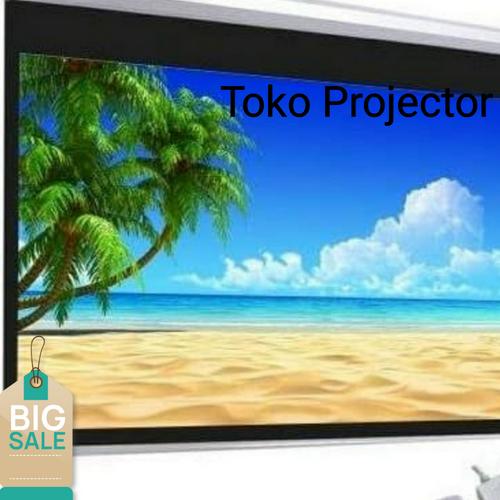 Jual Screen projector motorized 200" atau /layar ukuran 3x4 - Jakarta ...