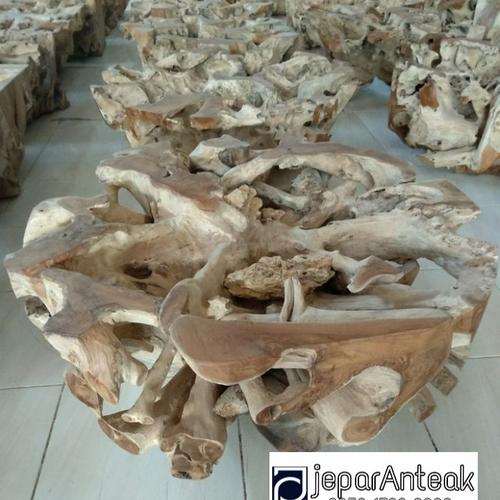 Jual meja akar kayu jati utuh model bulat - Kab. Jepara - jeparanteak ...