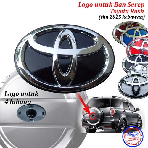 Jual Emblem Logo Tutup Cover Belakang Ban Serep Toyota Rush - Merah ...