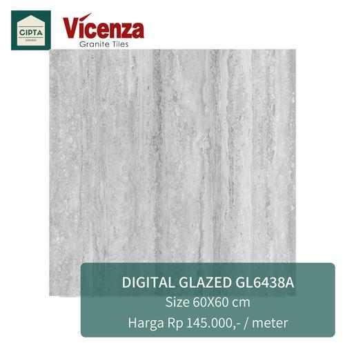 Jual Granit/ Granite Tile 60x60cm Dinding/Lantai Glazed Kilap Abu ...