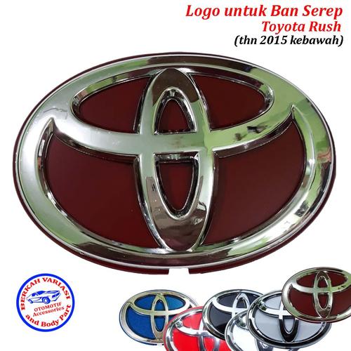 Promo Emblem Logo Tutup Cover Belakang Ban Serep Toyota Rush - Merah ...