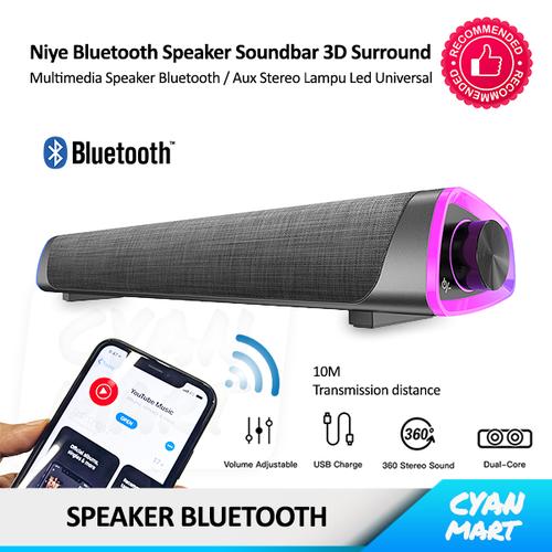 Jual Speaker Wireless Bluetooth 3D Soundbar Surround PC Laptop Hp ...
