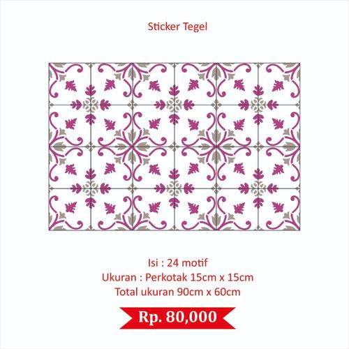 Jual STIKER TEGEL / STICKER LANTAI / KERAMIK uk. 90x60cm Motive 11 ...