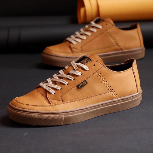 Jual SEPATU SNEAKERS PRIA KULIT ASLI CEVANY ORIGINAL BRAND BANDUNG - Tan, 39 - Kota Bandung ...