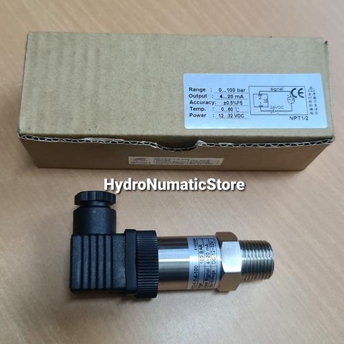 Jual PRESSURE TRANSMITTER 100BAR sensor pressure 0-100BAR 1/2"NPT ...