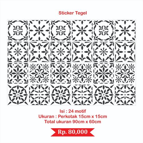 Jual STIKER TEGEL / STICKER LANTAI / KERAMIK uk. 90x60cm Motive 18 ...