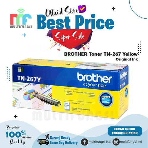 Promo Brother Toner TN-267Y Original Yellow for DCP-L3551CDW TN-267 ...