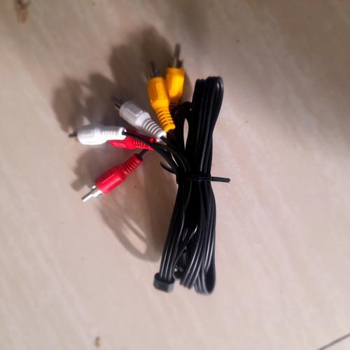Jual kabel jack / rca audio video tv tabung 3 warna kabel av dvd 3 ke 3 ...