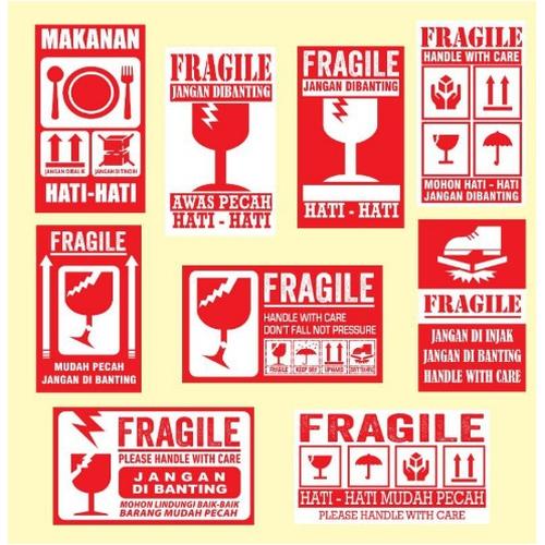 Jual Sticker Fragile Handle With Care Stiker Hati-Hati Awas Pecah Uk ...