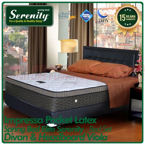 Jual Spring Bed Elite Serenity New Impressa Latex - Bed Set Headboard ...