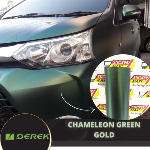 Jual Sticker Wrap Premium Green Gold Metalic Satin Hijau Chameleon ...