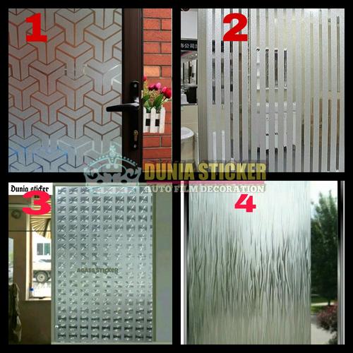 Jual stiker/sticker kaca sanblast motif sticker kaca film motif ...