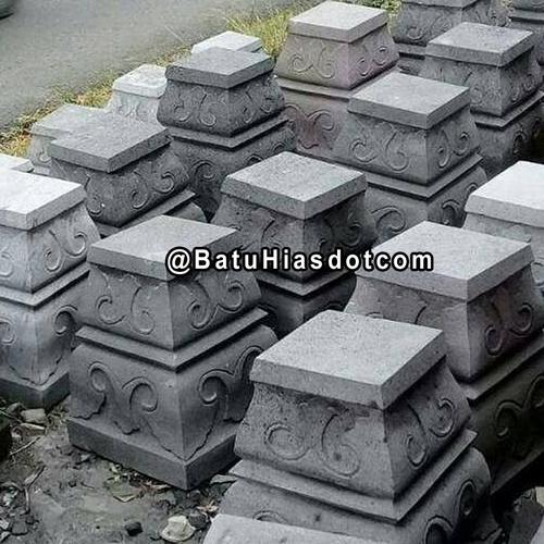Jual ( SOKO 20 cm ) FREE ONGKIR JABODETABEK Umpak Batu Merapi Joglo ...