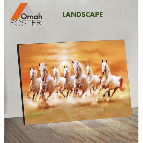 Jual Hiasan Dinding - Poster Kayu - Poster Hewan KUDA BERLARI - Kab ...