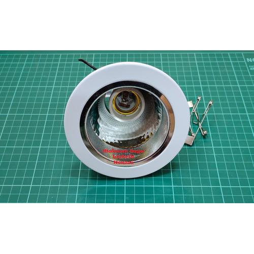 Jual Downlight 3 in inch 3inch 3" E27 Kaki Dua Putih Silver Fitting ...