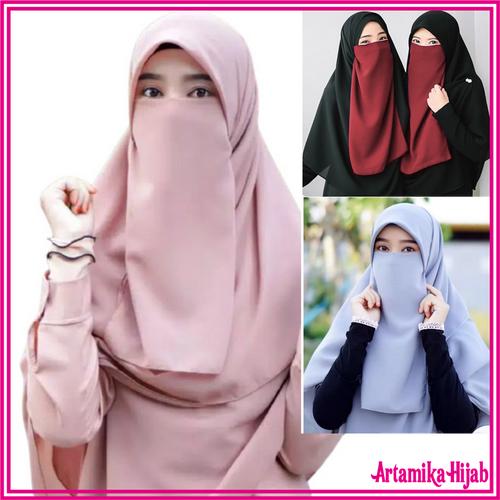Jual CADAR TALI / Niqab / Cadar Niqab / Cadar Wolfis Premium / Cadar ...