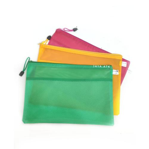 Jual MAP ZIPPER SLETING A4 TEMPAT DOKUMEN SLETING TAS POUCH KOSMETIK ...
