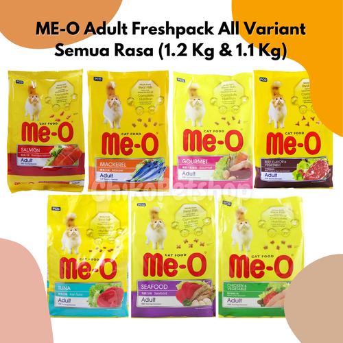 Jual ME-O ADULT ALL VARIANT Makanan Kucing MEO Semua Rasa FRESHPACK 1.2 ...