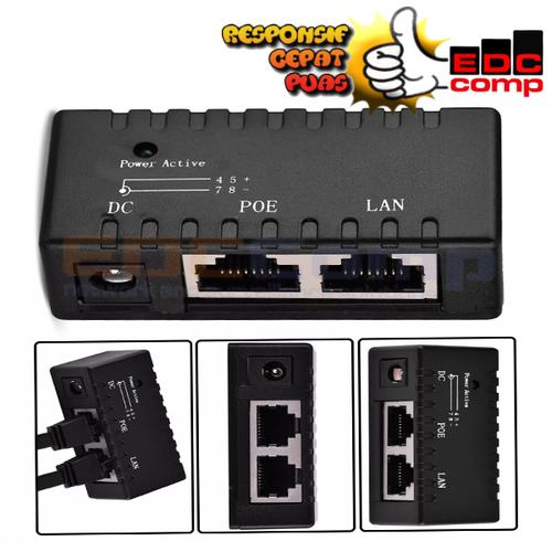 Jual POE Passive Injector | POE Injektor DC LAN 10/100 - Jakarta Pusat ...