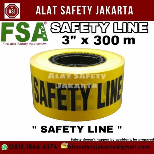 Jual Safety Line Garis Proyek Police Line FSA " SAFETY LINE " 3inch x ...