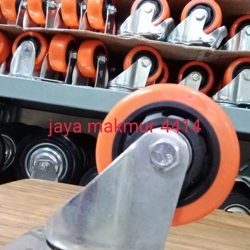 Jual roda troli pvc 3 inch roda castor hidup dobel bearing - Kota ...