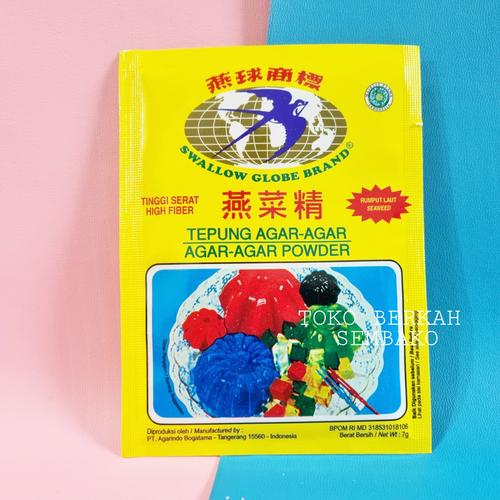 Jual Agar Agar Walet Swallow Globe Brand PUTIH PLAIN 1 Sachet - PUTIH ...