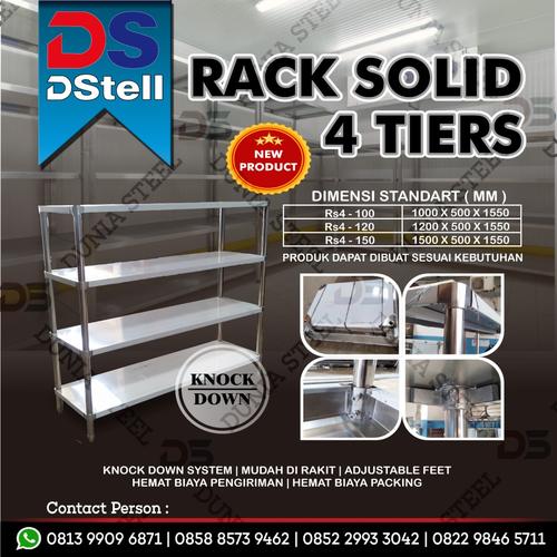 Jual Rak Stainless 4 Susun Ukuran 120x50x155 cm - Jakarta Timur - Dunia ...
