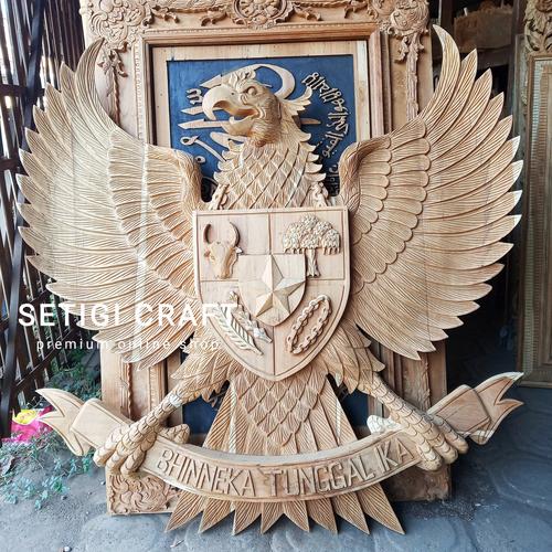 Jual Hiasan Dinding Ruang Garuda Pancasila Kayu Jati 100 - Kab. Jepara ...