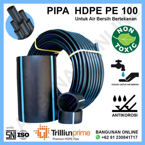 Jual Pipa HDPE 3/4" inch PN 16 Selang HDPE Hitam TrilliunPrime - Kota ...