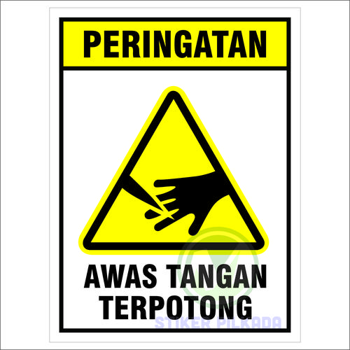 Jual STIKER VINYL AWAS TANGAN TERPOTONG - Kota Tangerang Selatan ...