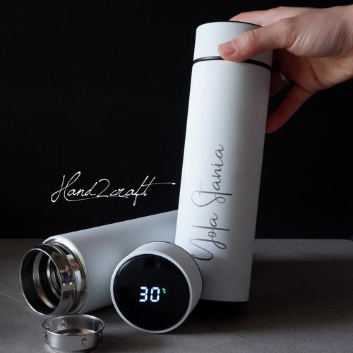 Jual Custom Tumbler LED Suhu / Tumbler Custom Nama Stainless 500ml ...