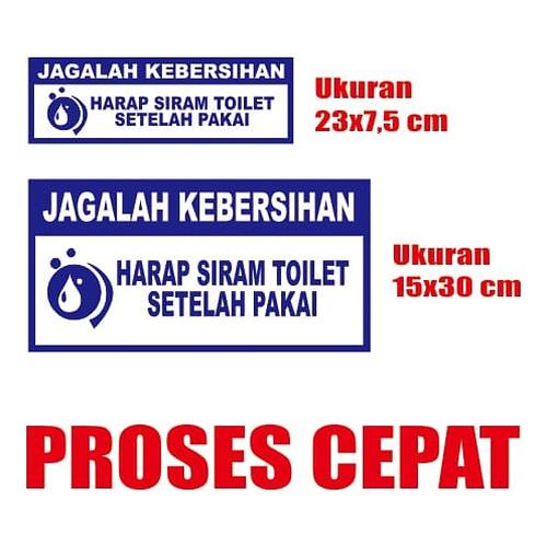 Jual stiker jaga kebersihan - Jakarta Pusat - MEDIA WARNA | Tokopedia