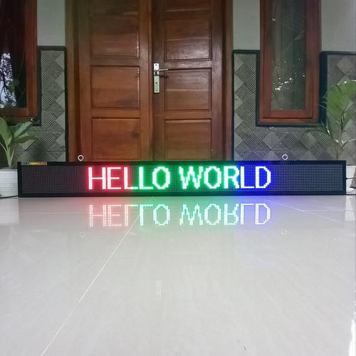 Jual running text outdoor RGB/ 3 warna,ukuran 200cm x 20cm - Kab ...