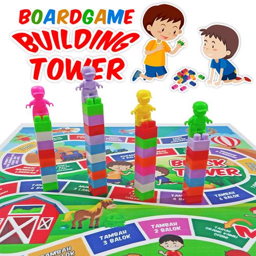 Jual Permainan Anak Game Building Block Tower Sampai 4 Anak - Kab ...