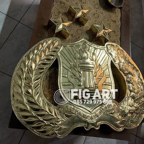 Jual Logo Polri Kuningan - Kab. Boyolali - Kerajinan Tembaga FigArt ...