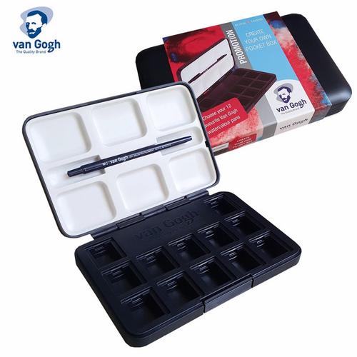 Jual van gogh empty watercolor pocket box (for 12 halfpan) - Kab ...