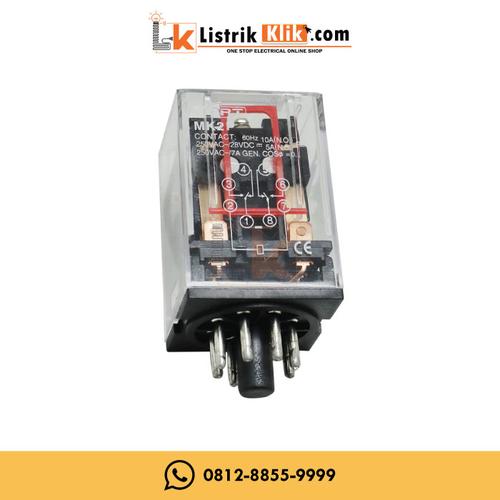Jual FORT Relay MK2P Coil 8 Pin Kaki 220VAC 24DC 12VDC Tanpa Indikator ...