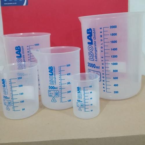 Jual Beaker Plastik 1000 ML. Isolab Germany. Beaker PP 1 L skala Biru - Kota Bekasi - Toko ASQA ...
