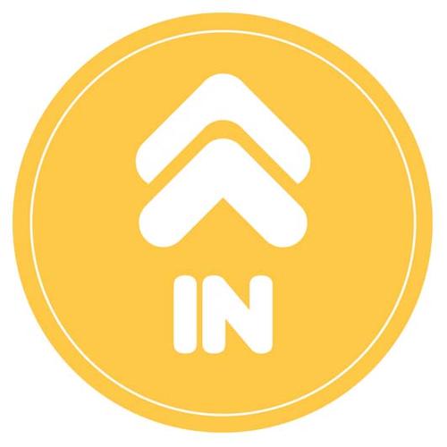 Jual STICKER TANDA PANAH ARAH JALAN IN & OUT KUNING - OUT - Jakarta ...