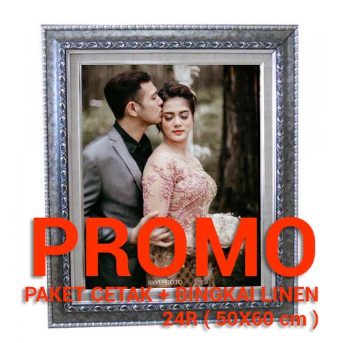 Jual Cetak Foto 50x60 24R + FRAME/PIGURA/BINGKAI LINEN UKIR/MINIMALIS ...