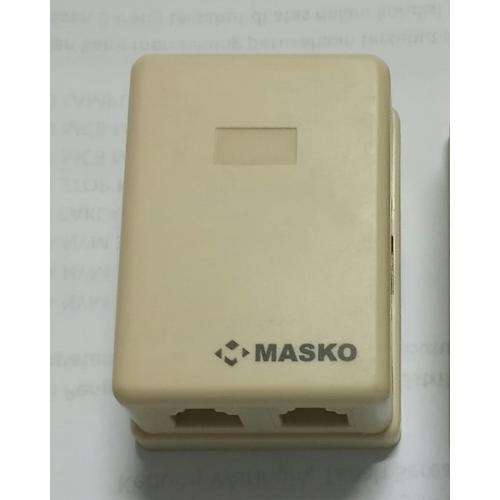 Jual Konektor telepon RJ11 Lubang 2 untuk 2 extension / 2 line ...